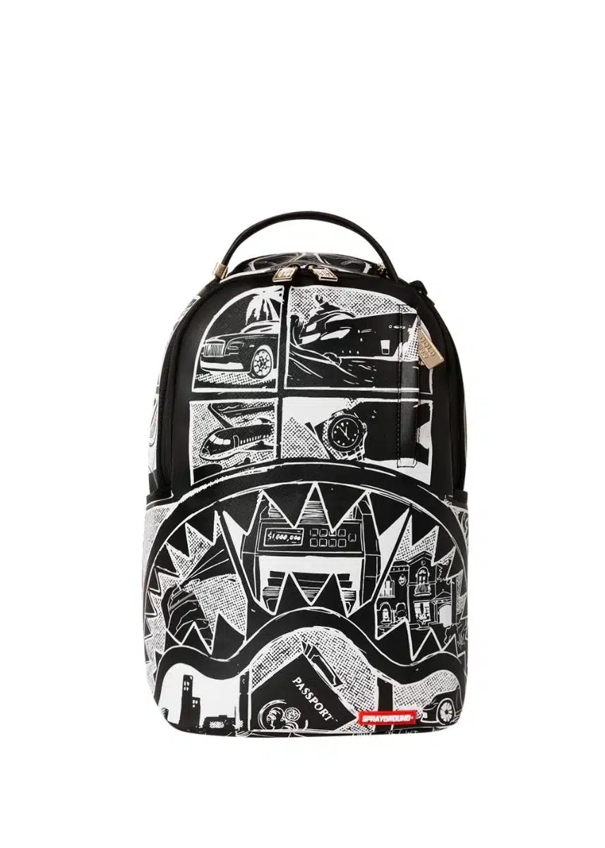 Sprayground® Night Graff Embossed Backpack B5368 – Black – Tollwear.gr